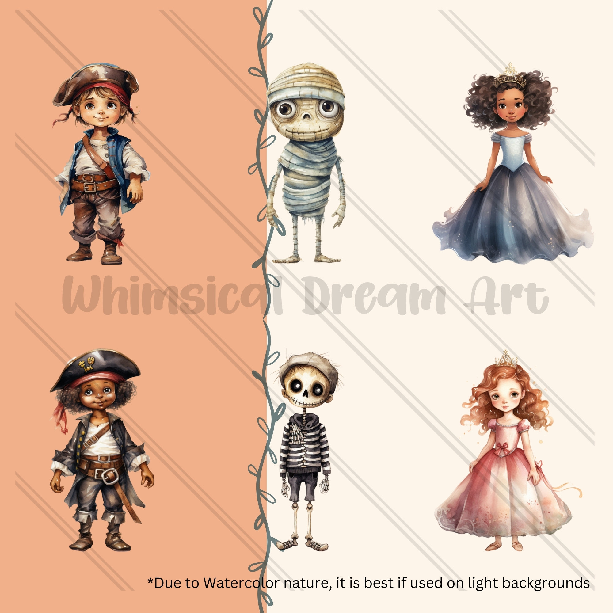 30 Whimsical Halloween Clip Art Pack Spooky Clipart PNG - Etsy