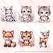 30 Watercolor Cute Baby Animal Clipart, Animals Png, Baby Images ...