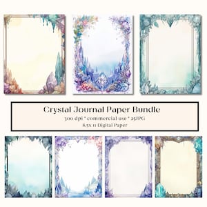 25 Crystal Journal Digital Paper, Fairy Background, Fantasy World ...