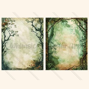 26 Fantasy Fairy Digital Paper, Fairy Background, Enchanted Mushroom ...