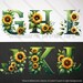 Sunflower Clipart Decorative Letters for Commercial Use Digital Art ...