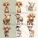 53 Boho Safari Animals Clipart Watercolor Bundle, Jungle Safari PNG ...