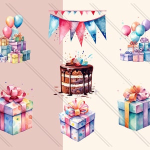 25 Birthday Clipart,party Clipart, Happy Birthday,balloons Clipart ...