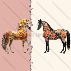 26 Horse PNG Collection, Horse Clipart Set, Watercolor Horse ...