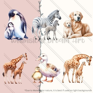 28 Mother & Baby Animal PNG Collection, Baby Animals, Cute Animal PNG ...