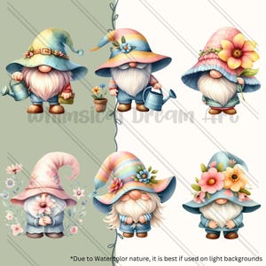 26 Spring Gnomes PNG Bundle Collection, Gardening Gnomes Sublimation ...
