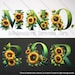 Sunflower Clipart Decorative Letters for Commercial Use Digital Art ...
