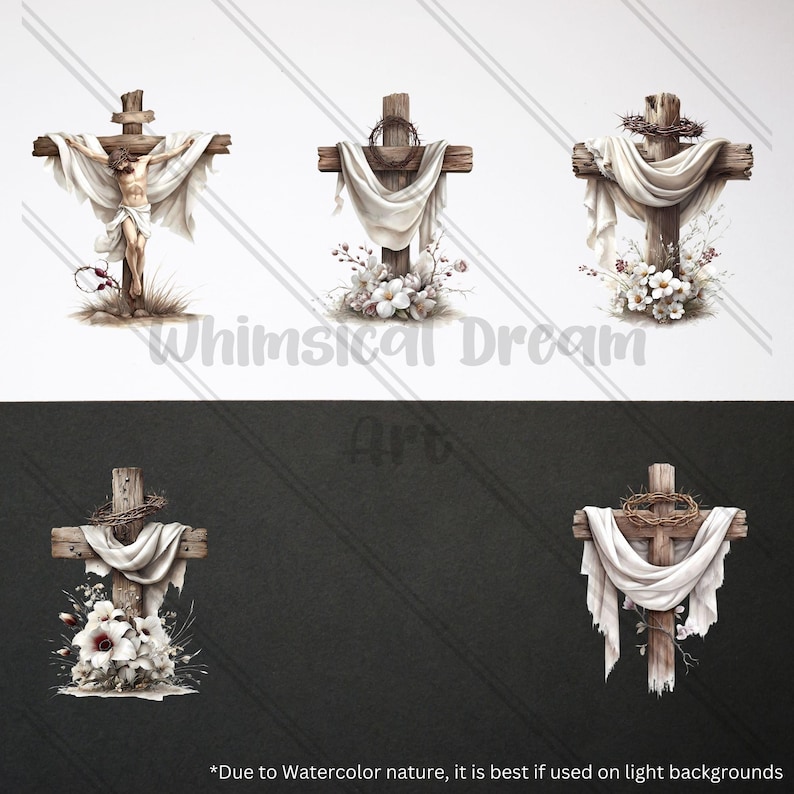 23 PNG Easter Resurrection, Wooden Cross With Cloth, Christian Clipart ...