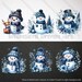 24 Christmas Blue Snowman Clipart Bundle, Blue Snowman Png , Snowman ...