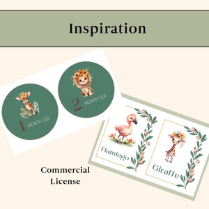 53 Boho Safari Animals Clipart Watercolor Bundle, Jungle Safari PNG ...