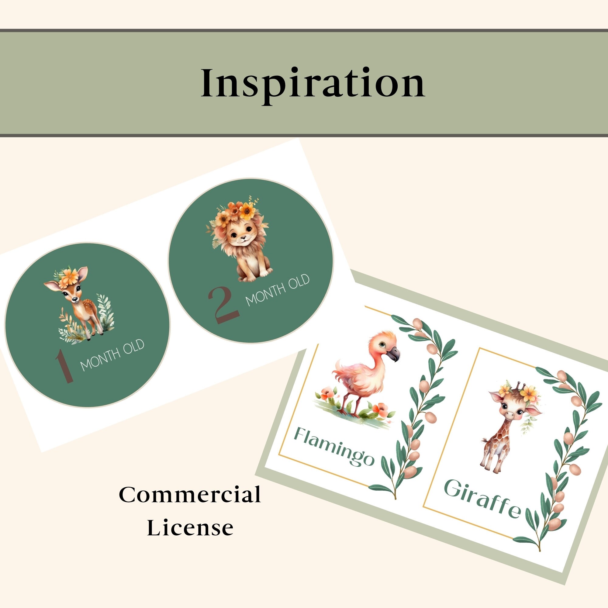 53 Boho Safari Animals Clipart Watercolor Bundle Jungle - Etsy