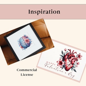 32 PNG Watercolor Organ & Flower Clipart, Watercolor Human Anatomy ...