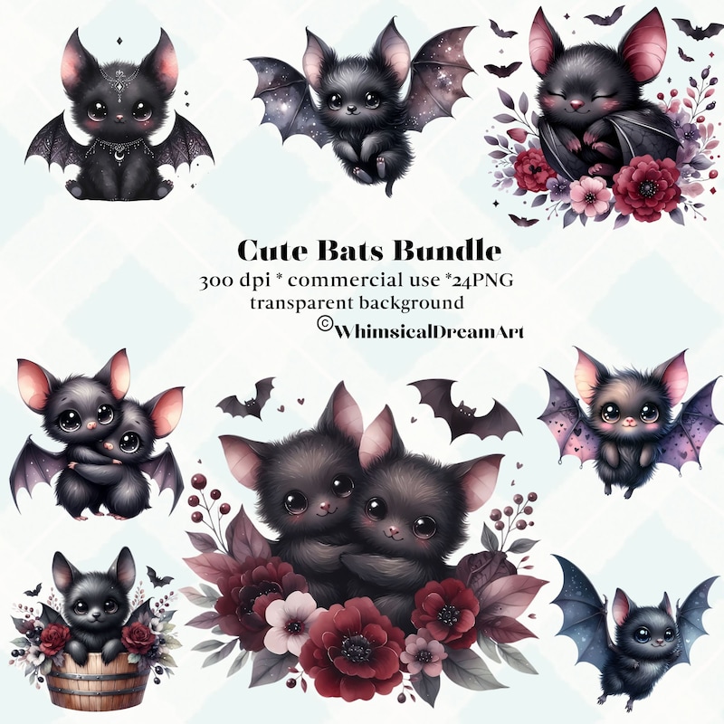 Cute Bat Uvdtf - Etsy