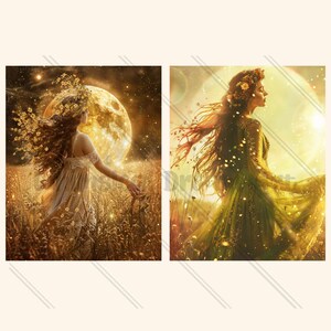 26 Persephone Digital Paper, Celestial Dark Goddess, JPG for Book of ...