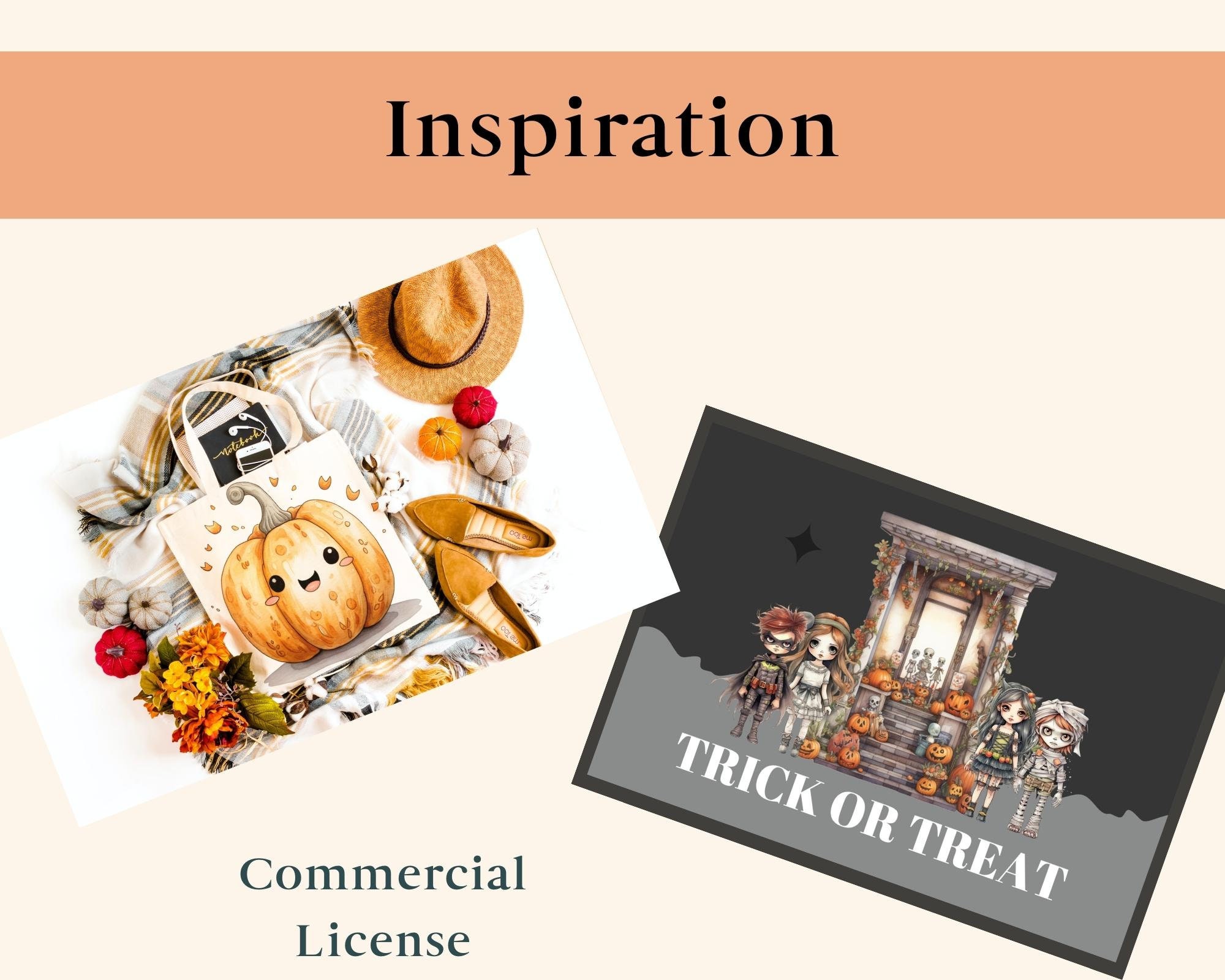 24 Watercolour Cute Halloween Clip Art Pack Spooky Clipart - Etsy