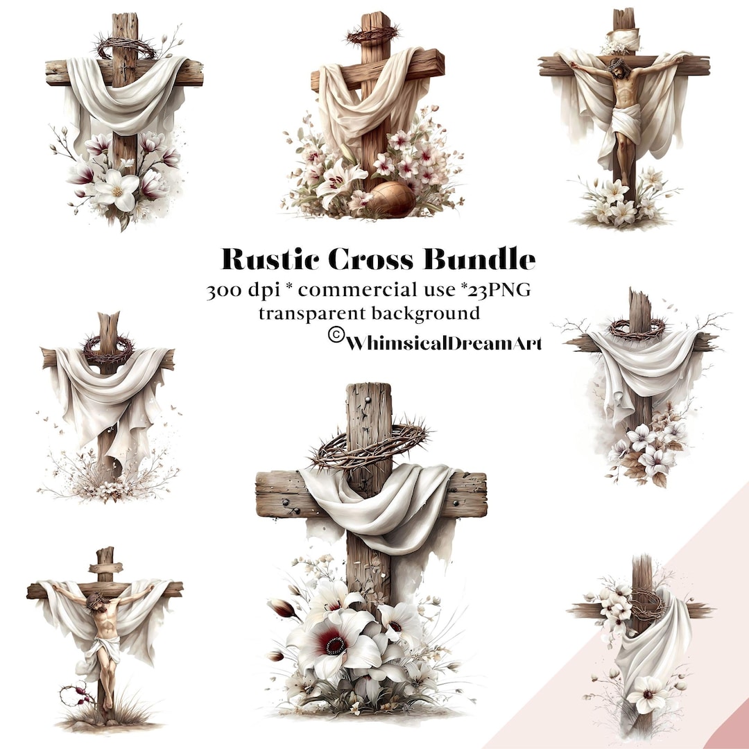 23 PNG Easter Resurrection, Wooden Cross With Cloth, Christian Clipart ...
