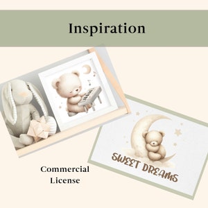 27 Watercolor Beige Teddy Bear Clipart, Neutral Baby Shower Clipart ...