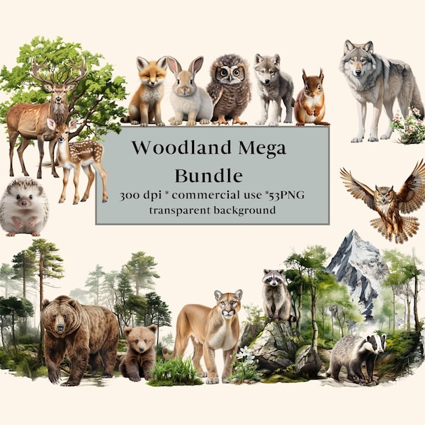 Animals Clipart - Etsy