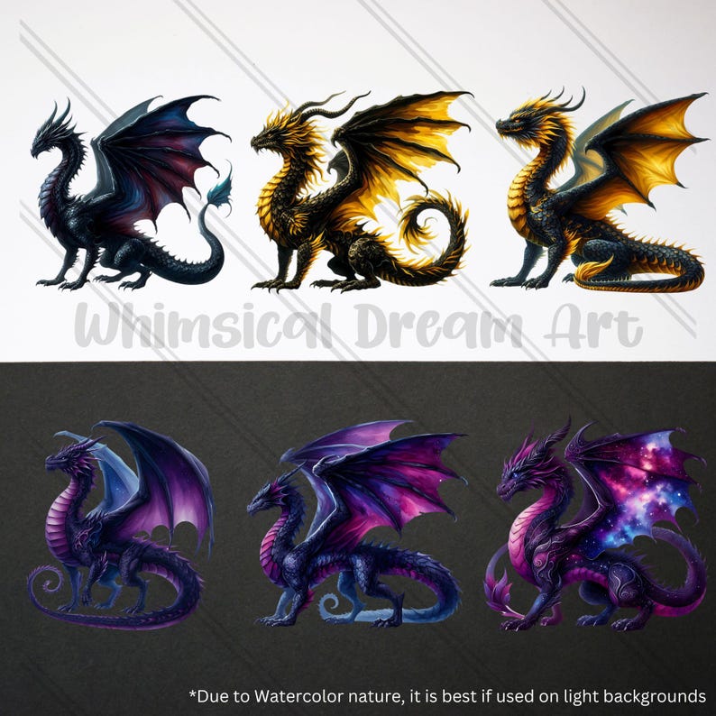 28 Fantasy Dragons Clipart Bundle, Dragon PNG, Fantasy PNG, Fantasy ...