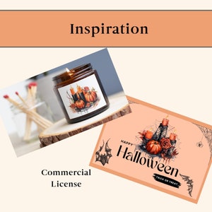 25 Halloween Candle Clip Art Pack, Spooky Clipart, Planner Stickers ...