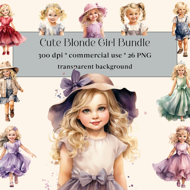 Cute Girls Clipart - Etsy