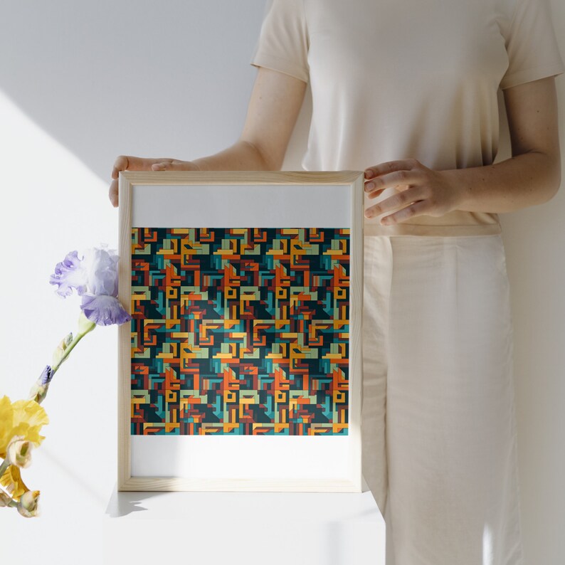 Angular Aesthetics Mix Pack 10 Unique Seamless Digital Patterns Design ...