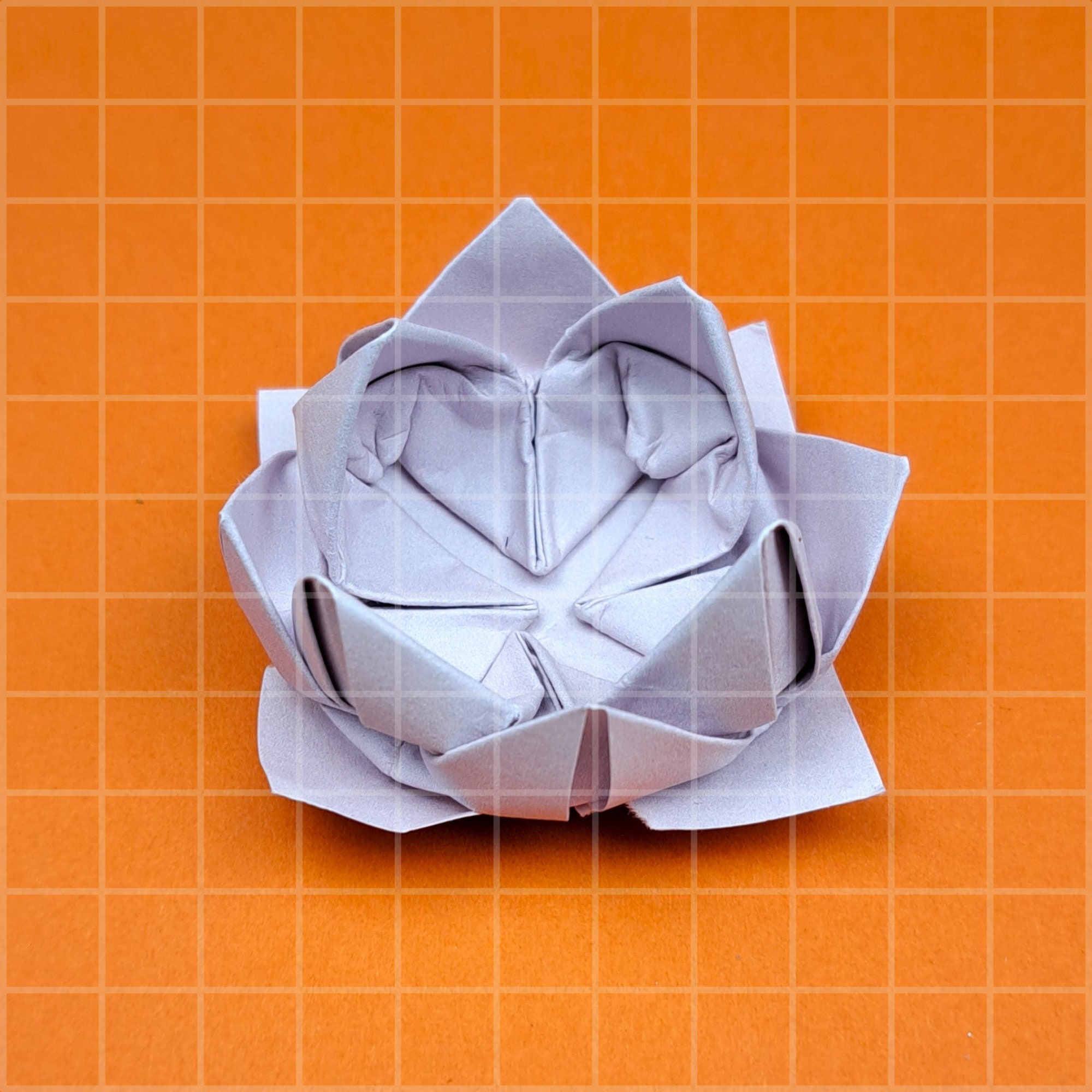 Indian White Pink Lotus Flower Digital Origami Paper Craft Kit Origami ...