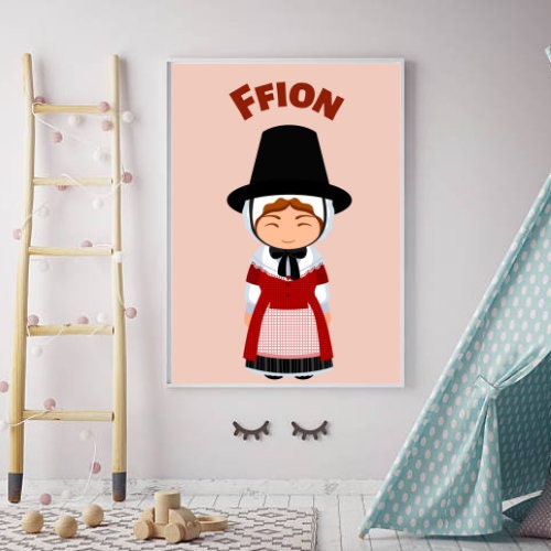 Personalised Welsh Children's Poster Posteri Cymreag - Etsy