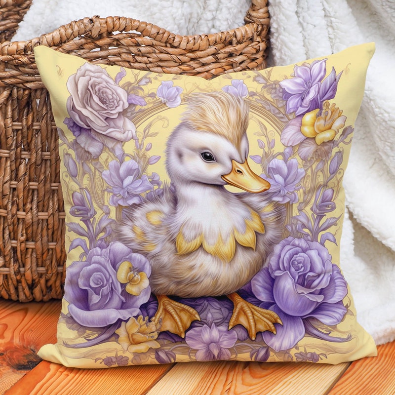 Yellow Duck Pillow - Etsy