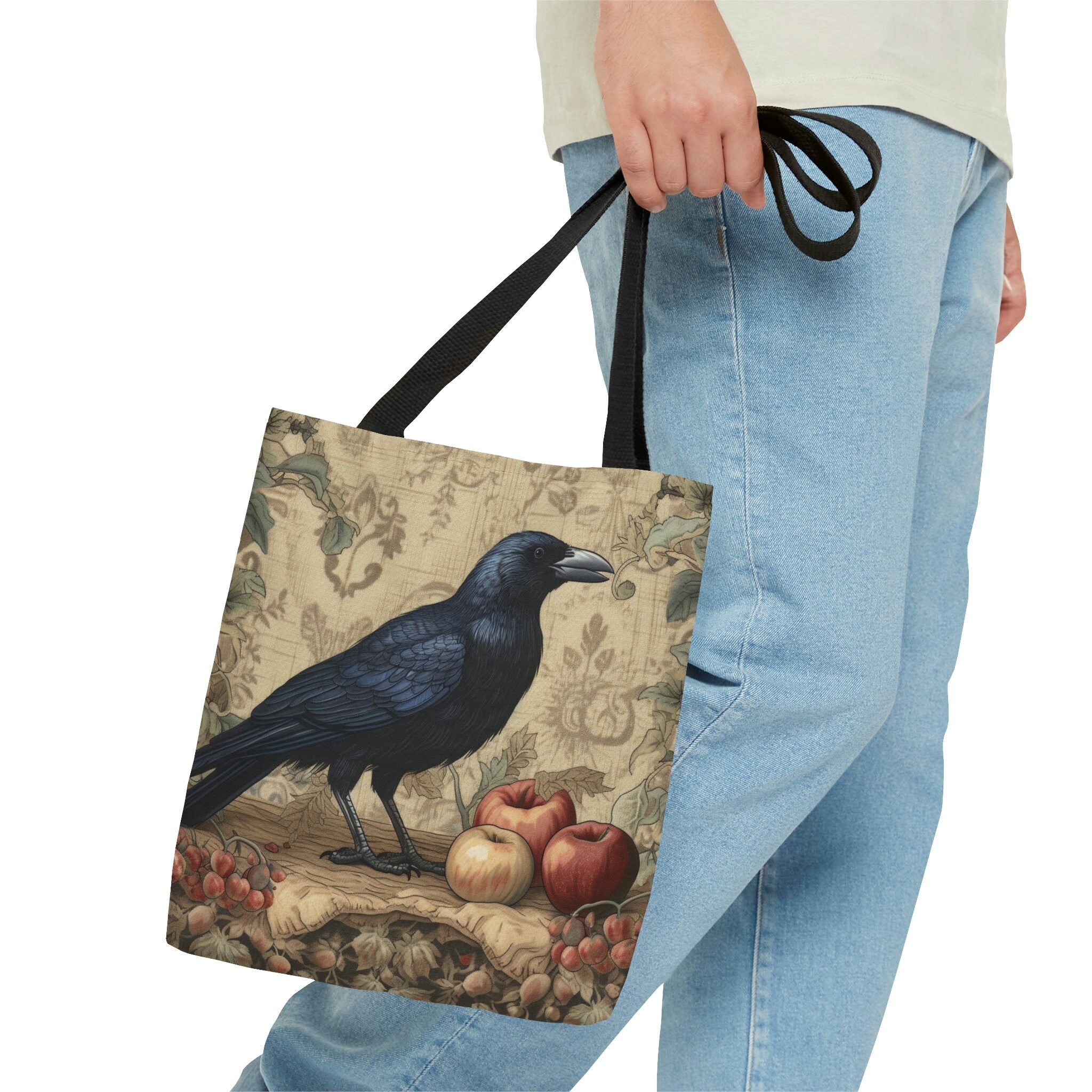 Elegant Crow Tote Bag Beach Bag Gift for Her Arts Crafts - Etsy