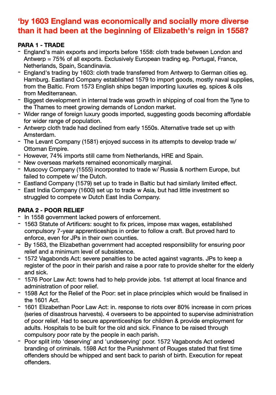 A Level AQA Tudor History Revision Notes Bundle - 72 Pages - Includes ...