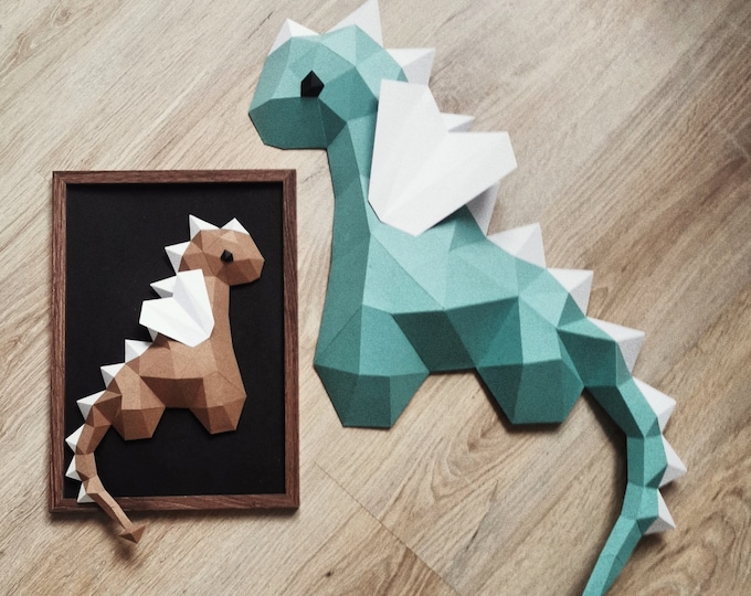 DIY Papercraft Dragon: Turn This Printable PDF Pattern Into an ...