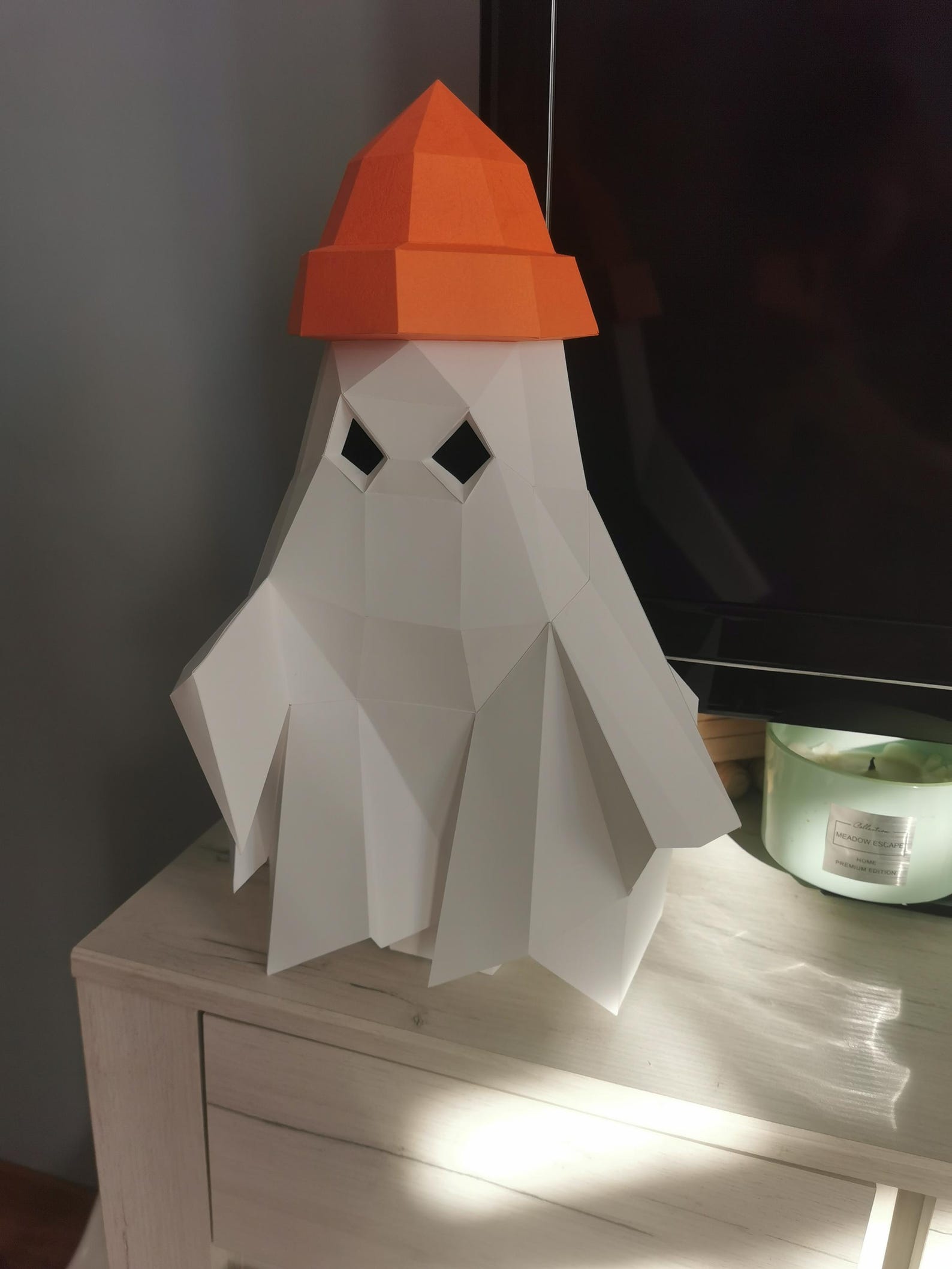 Spooky Papercraft Ghost DIY Kit - Halloween 3D PDF & SVG Templates ...