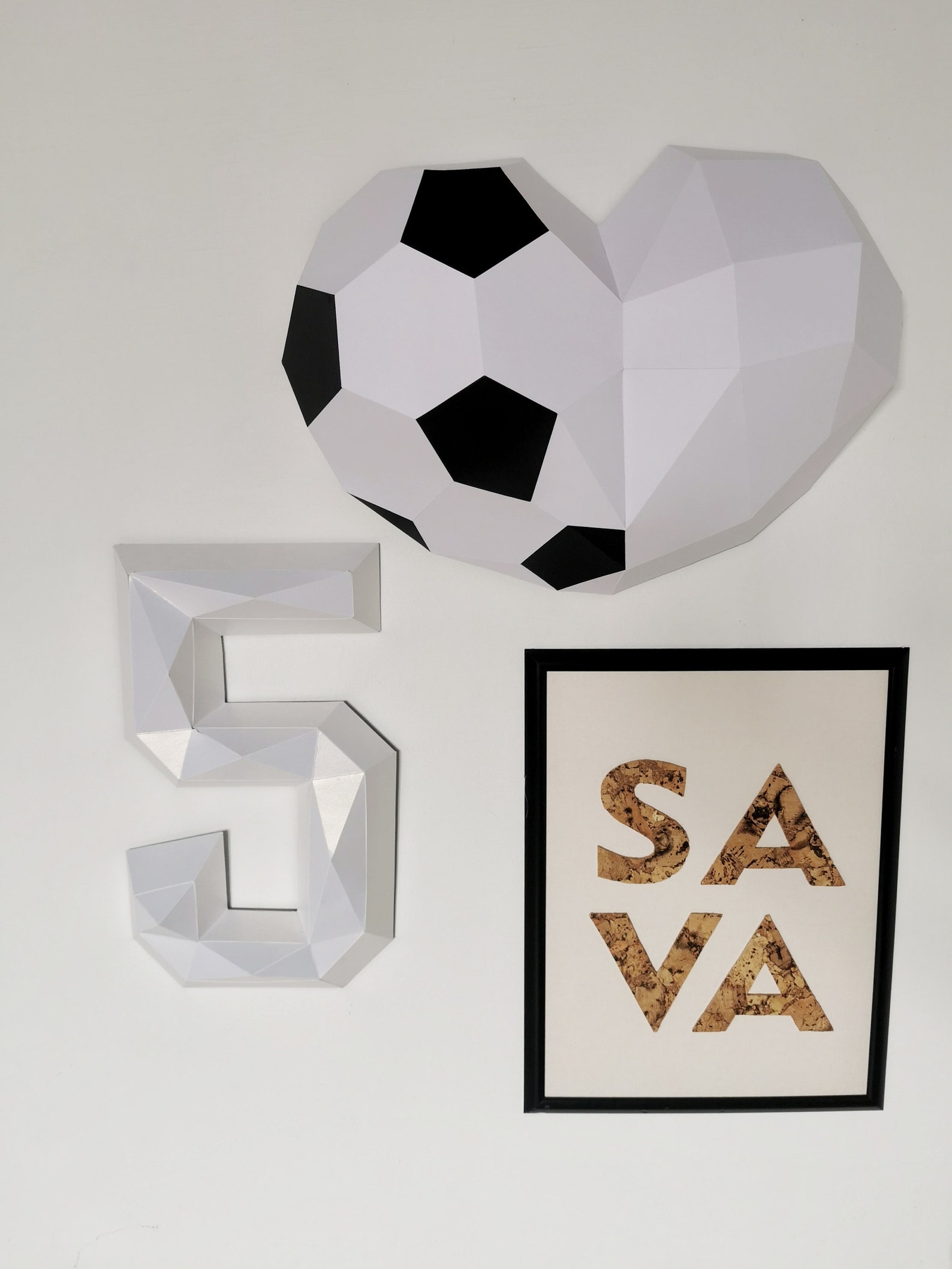3d Number Five,papercraft Birthday Decor Template PDF SVG - Etsy
