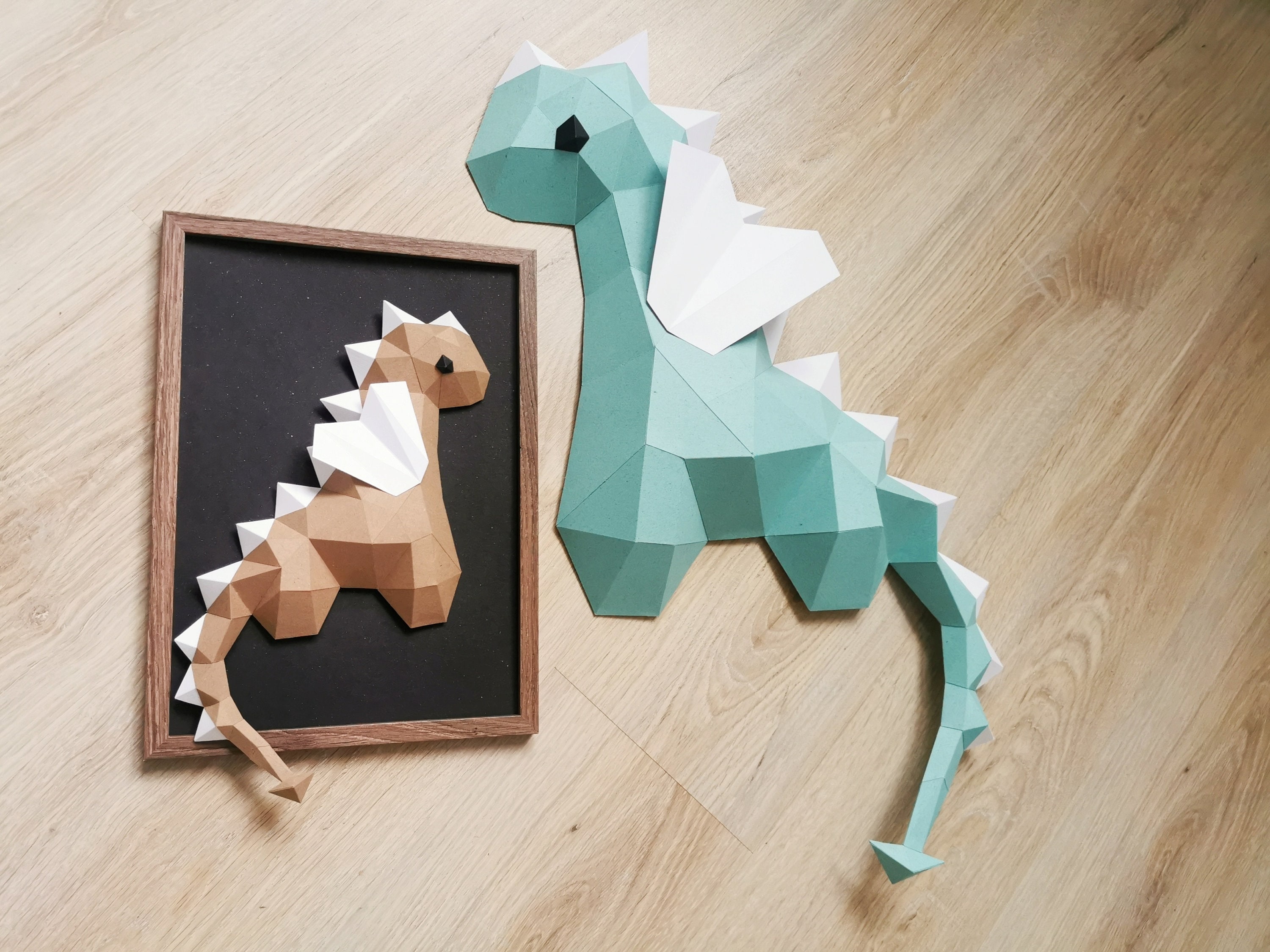 DIY 3D Dragon Papercraft Template Printable Cut Files for Silhouette ...