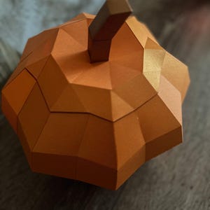 3D Halloween Box Pumpkin Papercraft - Unique Decor for Fall Season - Etsy