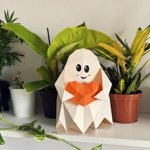 Cute Ghost Halloween Papercraft Digital Download PDF & SVG - Etsy