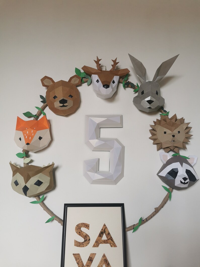 Plantilla de mapache de papel para hacer tú mismo: archivos PDF y SVG ...