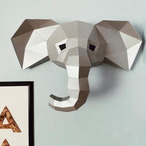 3D Safari Animal Papercraft Set – Zebra, Lion, Elephant, Giraffe and ...