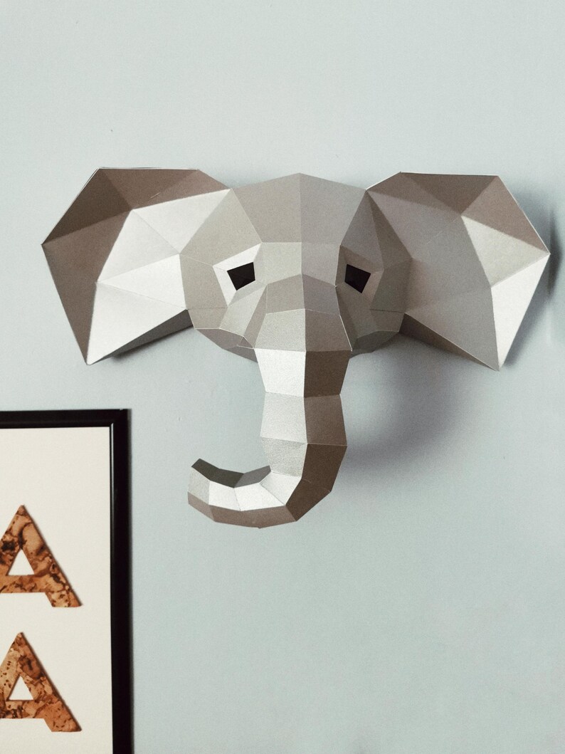 3D Safari Animal Papercraft Set – Zebra, Lion, Elephant, Giraffe and ...