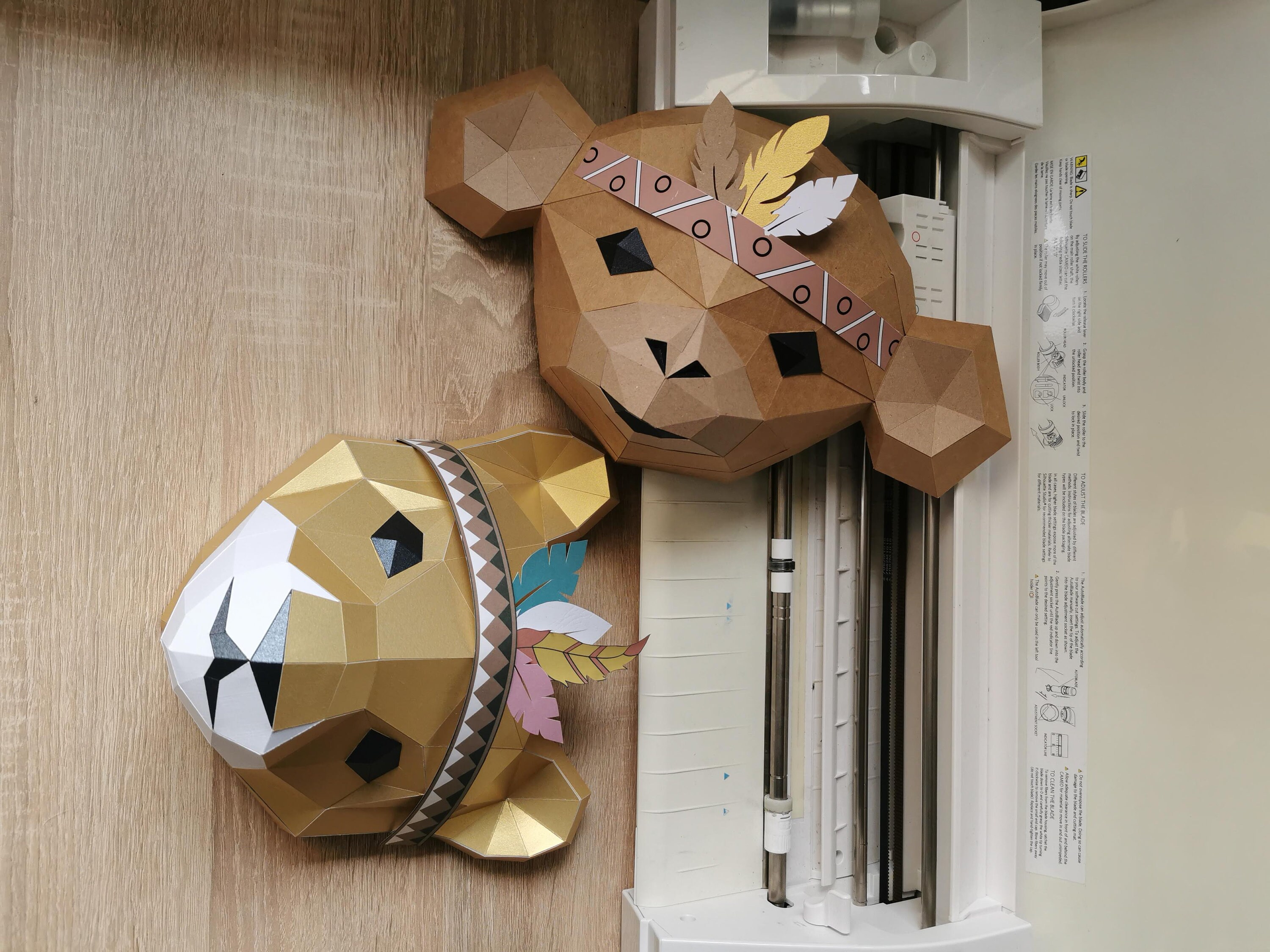 Papercraft Monkey 3d Template PDF SVG Dxf Silhouette Cricut - Etsy
