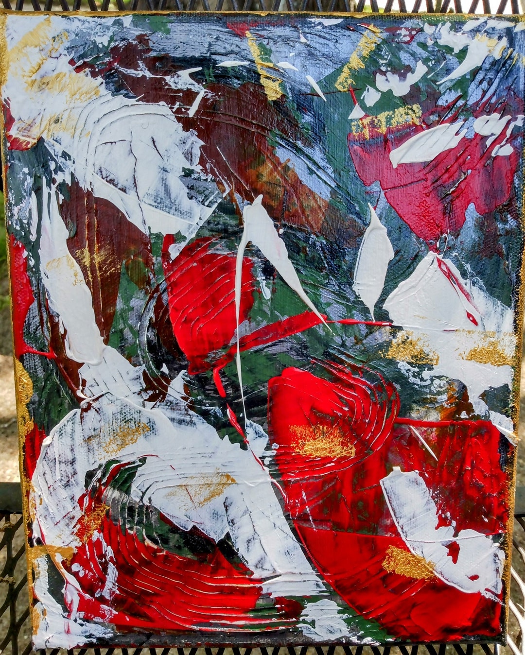 Acrylic Abstract Painting 8x10 Grieving Widow - Etsy