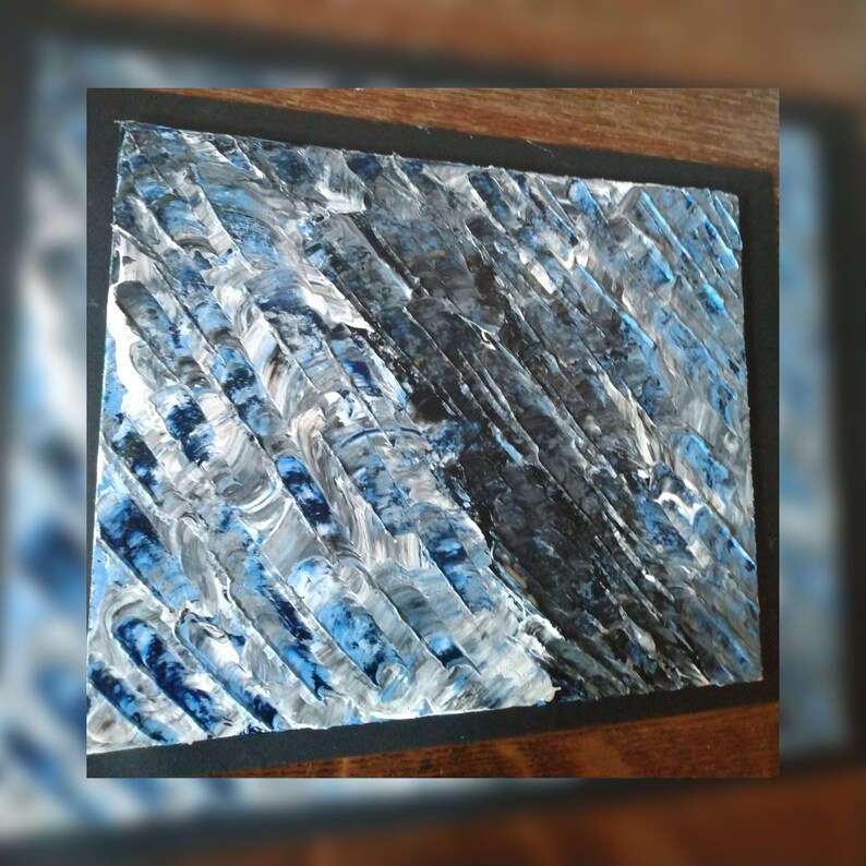 Acrylic Abstract Painting 8x10 Grief Comes in Waves - Etsy