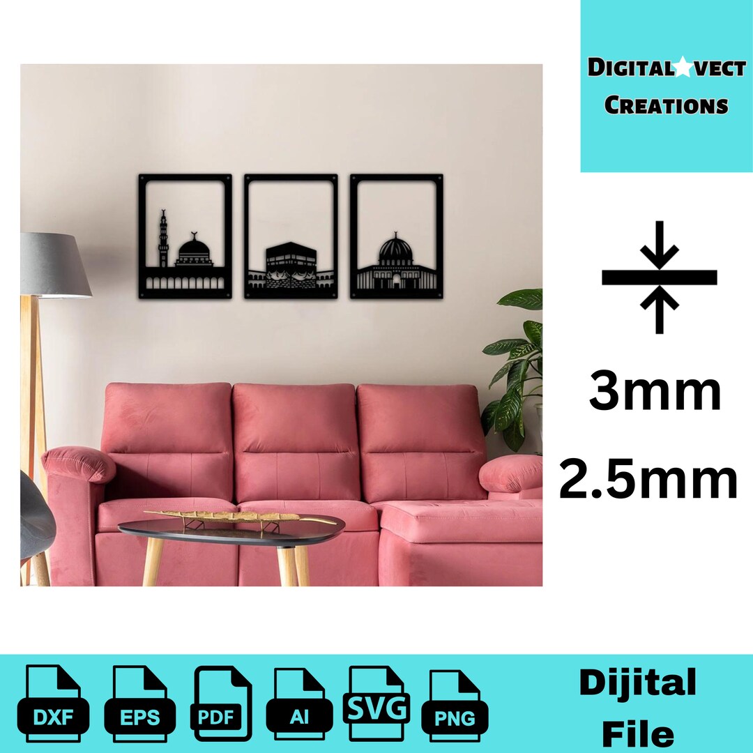 Kaaba Wall Decor, Ramadan Decoration, Muslim Masjid Al Aqsa, Islamic ...