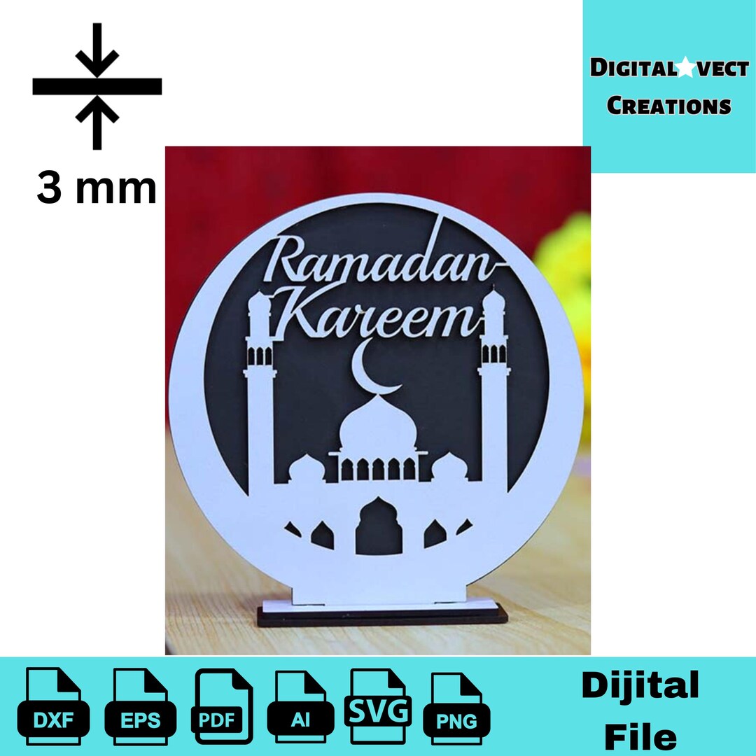 Beautiful Ramadan Decoration Ramadan Stand, Ramadan Decor - Laser Cut ...