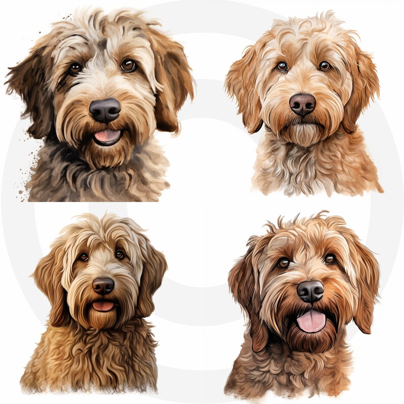 Dog Clipart 490 Images, Watercolor, Watercolor, Dog Breeds, Digital ...