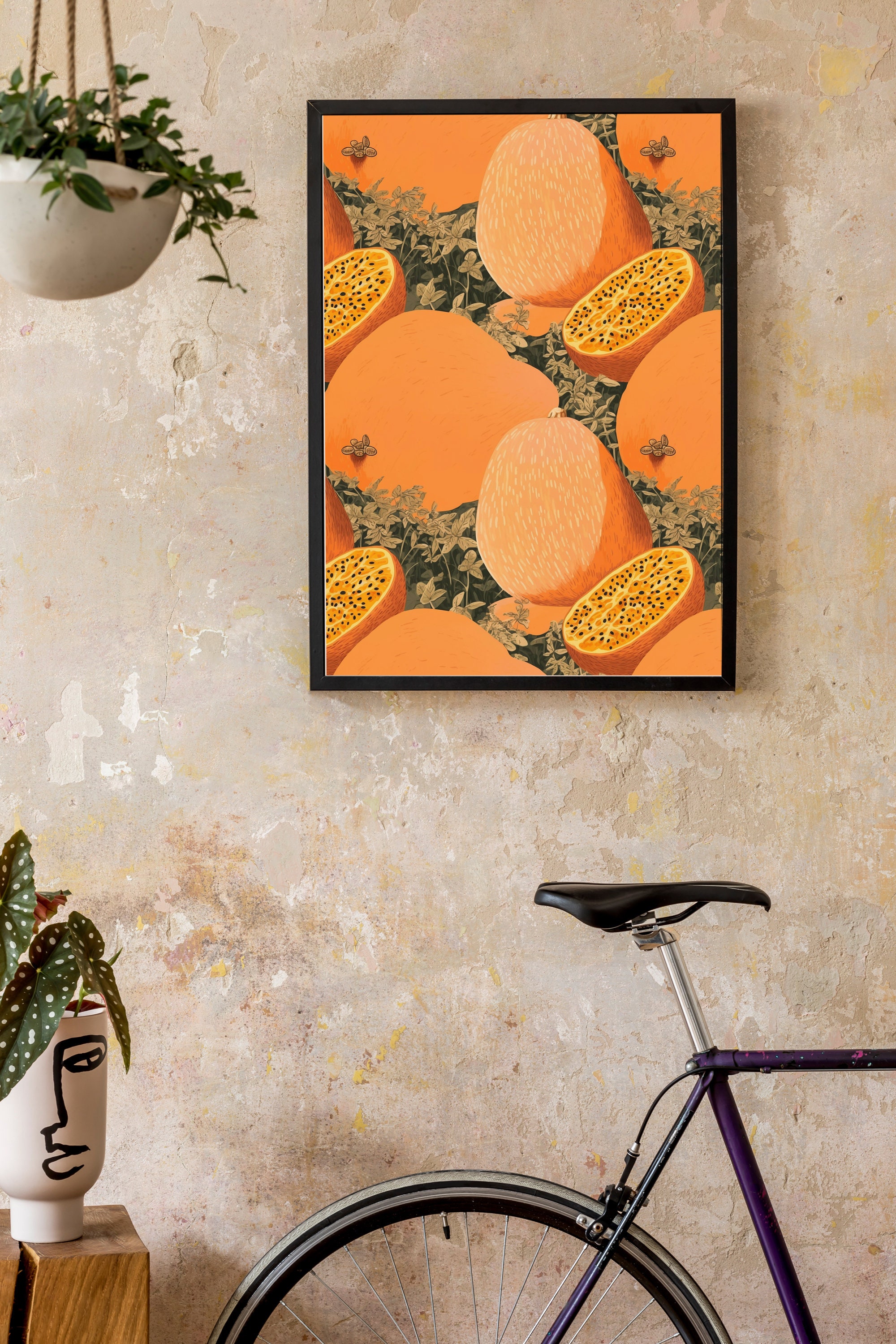 Japanese Style Squash Seamless Pattern,digital Download, Repeat Pattern ...