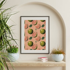 DIGITAL Download, Guava Summer Seamless Pattern, Repeat Pattern, Spring ...