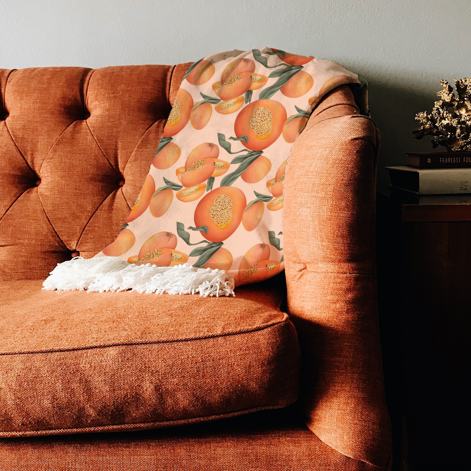 DIGITAL Download, Orange & Papaya Summer Seamless Pattern, Repeat ...