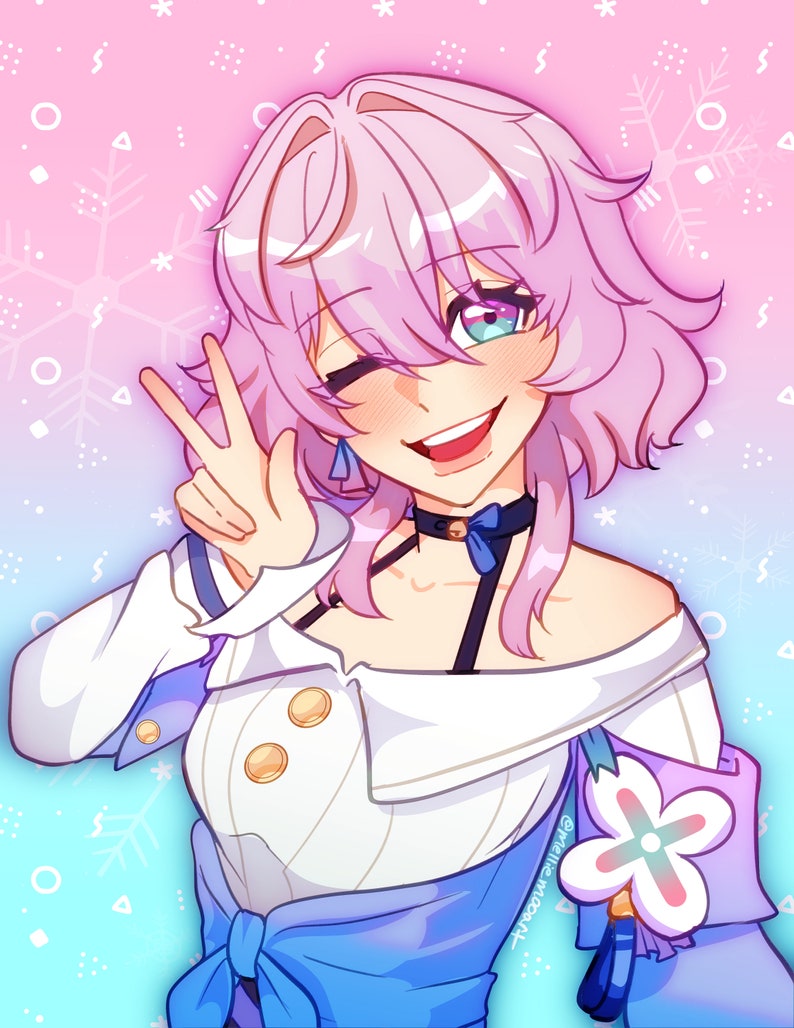 Honkai Star Rail HSR March 7th Print 8x10/4x6 - Etsy